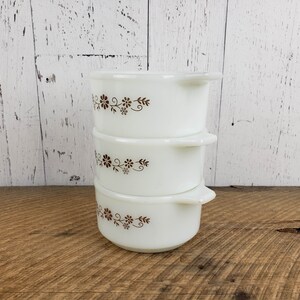 Vintage Set of 3 Dynaware Termocrisa Glassware Individual Casserole ...