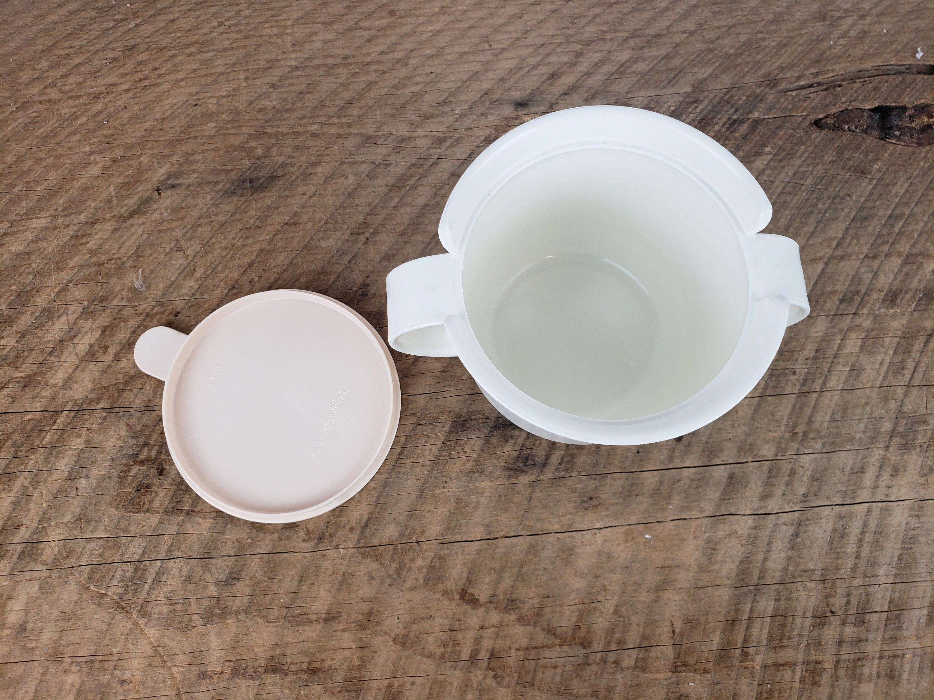Vintage Tupperware Sugar Pot 10 Oz. White Plastic Dispenser - Etsy