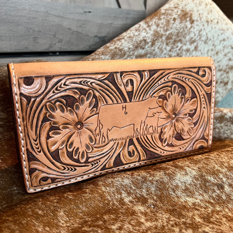 Hand Tooled Wallet - Etsy
