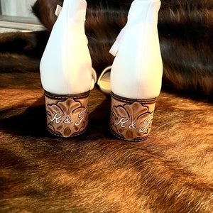 Custom Tooled Leather Heels - Etsy