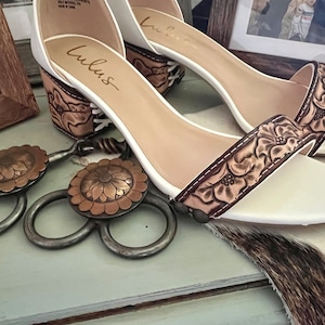 Custom Tooled Leather Heels - Etsy