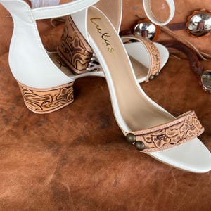 Custom Tooled Leather Heels - Etsy