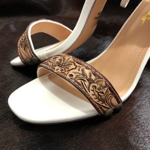 Custom Tooled Leather Heels - Etsy