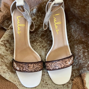 Custom Tooled Leather Heels - Etsy