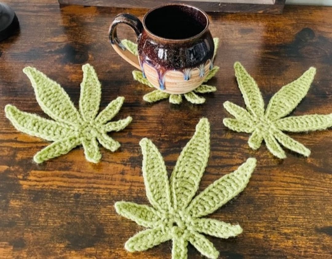 PATTERN ONLY - Crochet Peace Leaf Pattern - Crochet Pot Leaf Pattern - Etsy