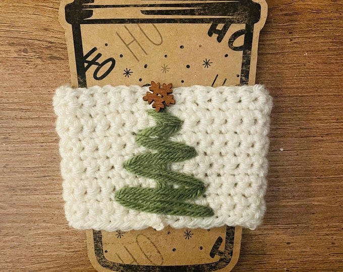 Pre-printed Christmas Cut Out Cup Cozy Template - Cup Cozy - Cardstock ...