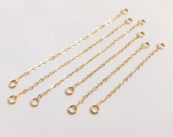 Brass Chain Connector 18k Gold Plated Brass Earring Chain Connectors ...
