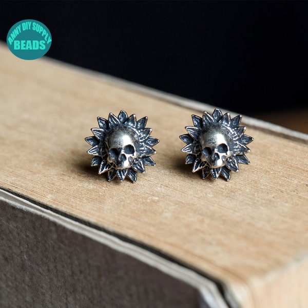 Skull Stud Earrings - Etsy