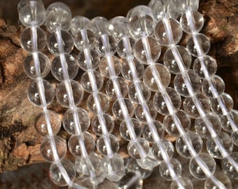 Matte Clear Quartz Beads Natural Crystal Quartz Gemstone Beads Natural ...