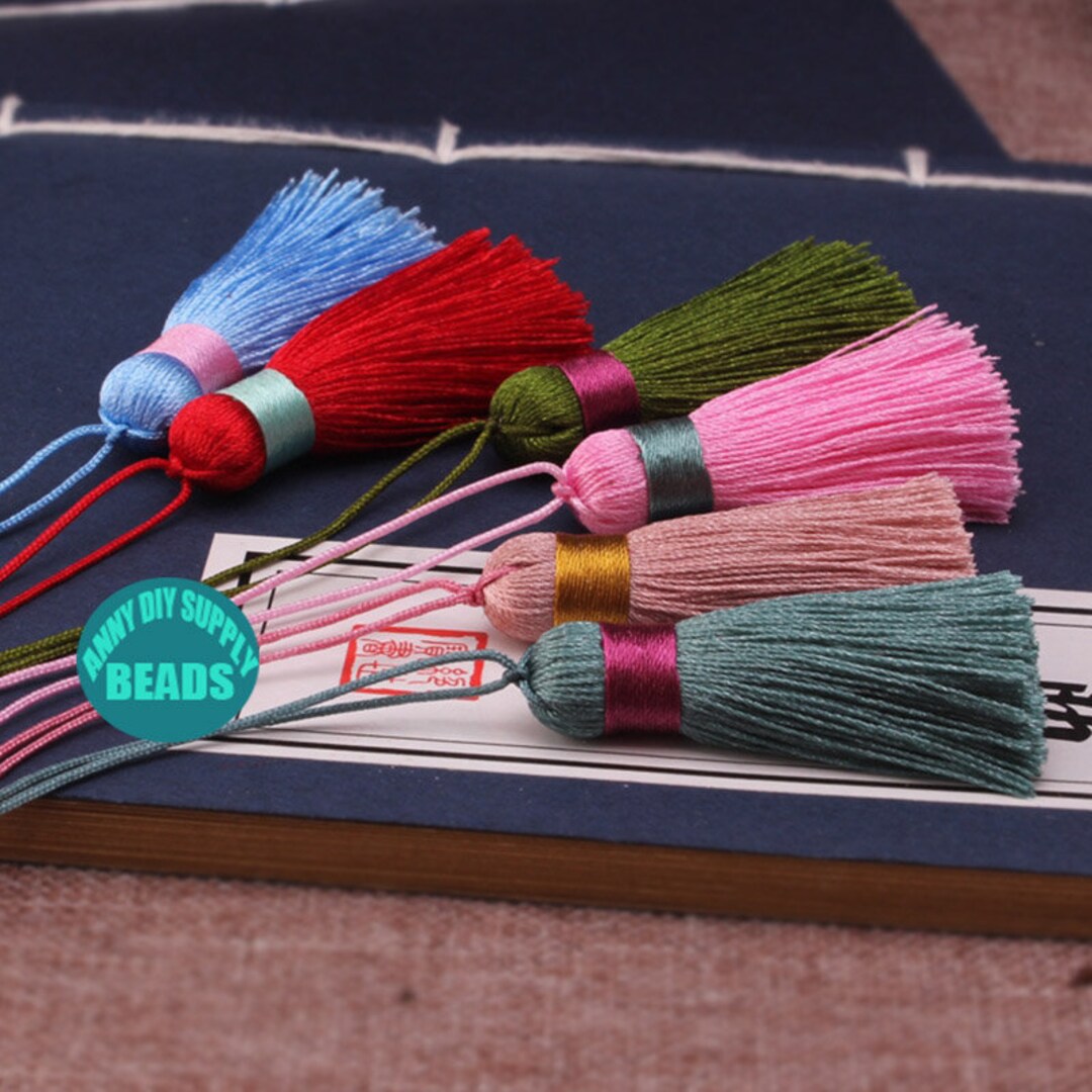 2pcs 39 Colors to Choose,silk Rayon Tassel,4.5cm Silk Tassel,bracelet ...