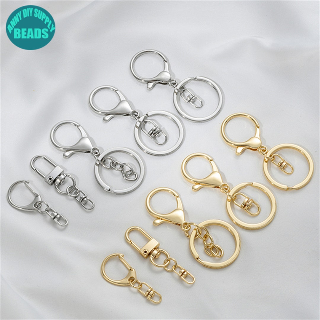 14k Real Gold Plated Alloy Key Chain Making Supply,diy Key Chain Supply ...
