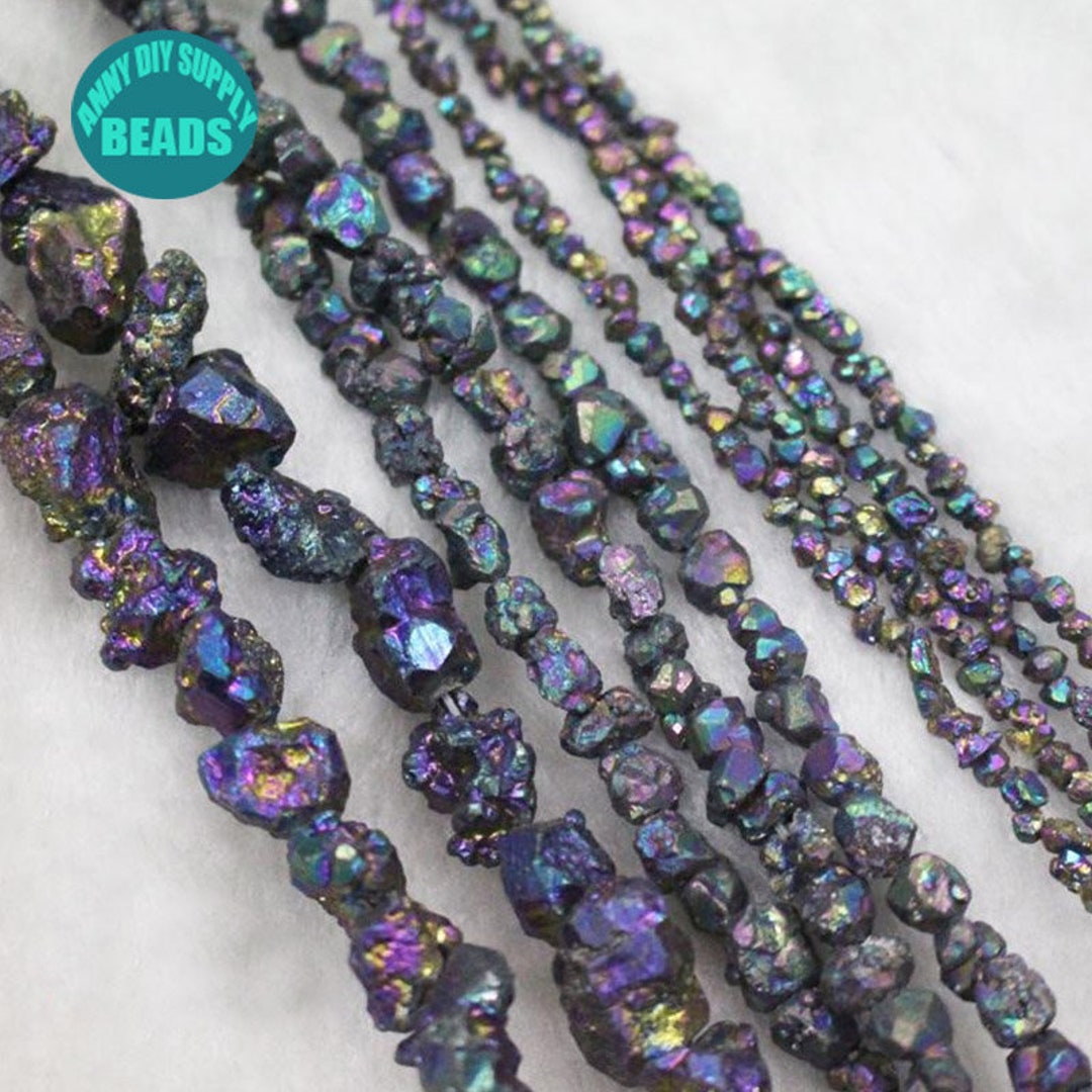4mm-8mm Gravel Strand,color Plating Clear Quartz Ore,peacock Ore Color ...