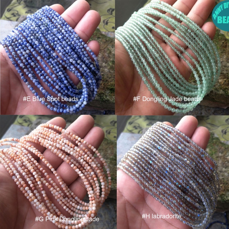 3mm Small Size Round Gemstone Beads,jade Beads,sodalite Beads,quartz ...