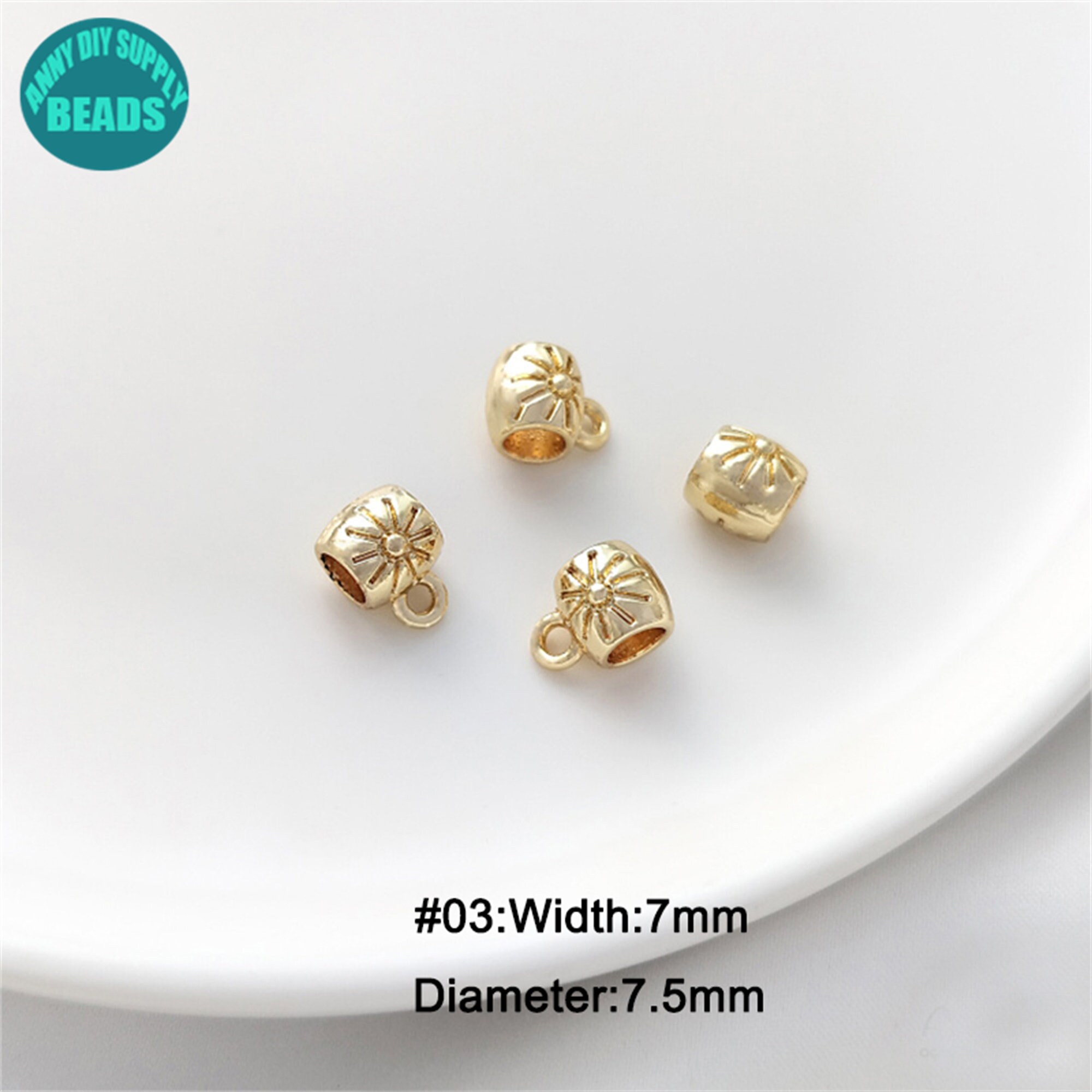 14k Gold Plated Bails,jewelry Bails,pendant Holder,gold Bails,gold ...