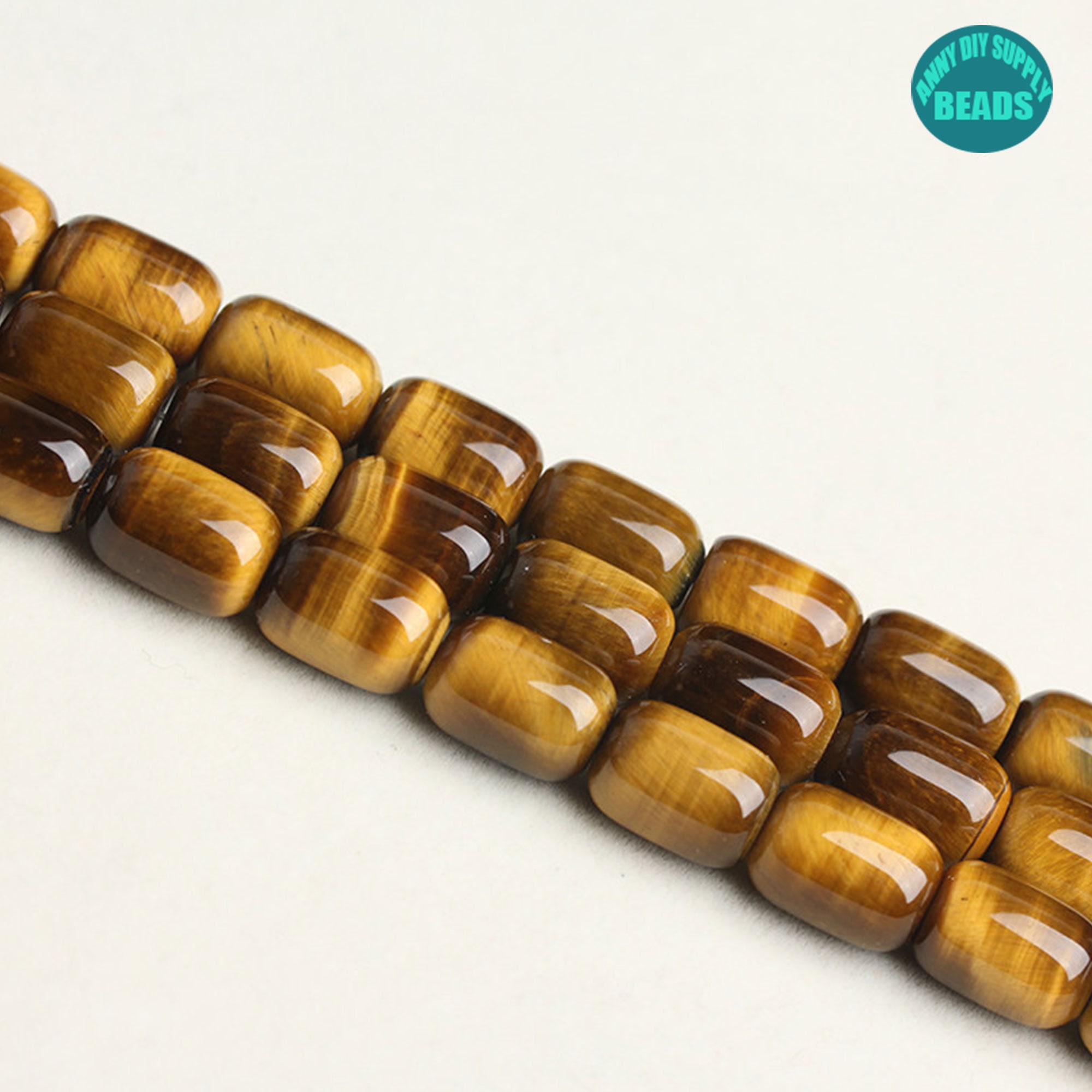 Genuine Natural Yellow Tiger Eye Beads,tiger Eye Barrel Beads,gemstone ...
