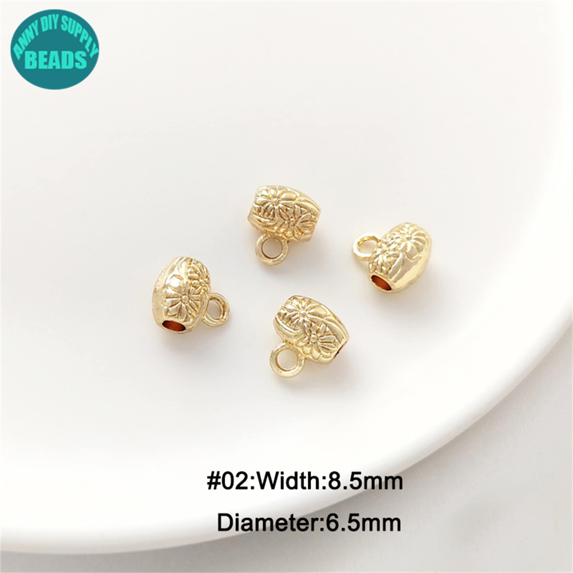 14k Gold Plated Bails,jewelry Bails,pendant Holder,gold Bails,gold ...
