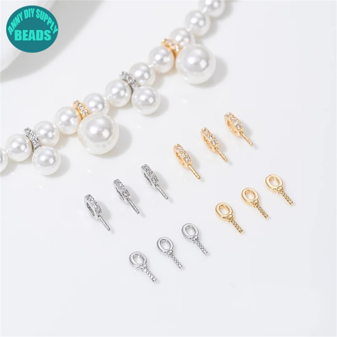 14k Gold Plated Bails,jewelry Bails,pendant Holder,gold Findings,cz ...
