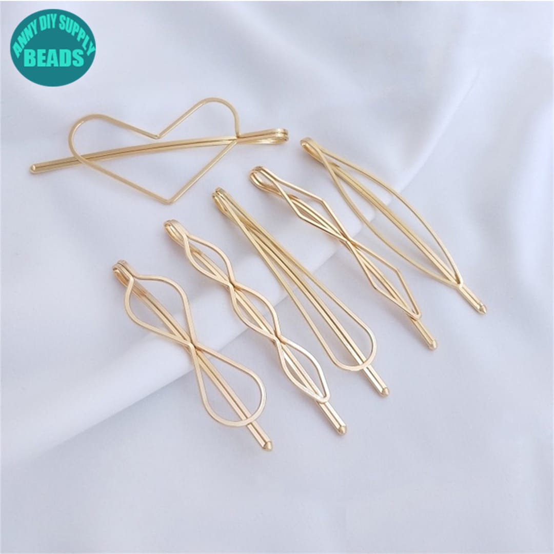 14k Real Gold Plated Hair Pins,hair Accessories,hair Clip,wedding Hair ...