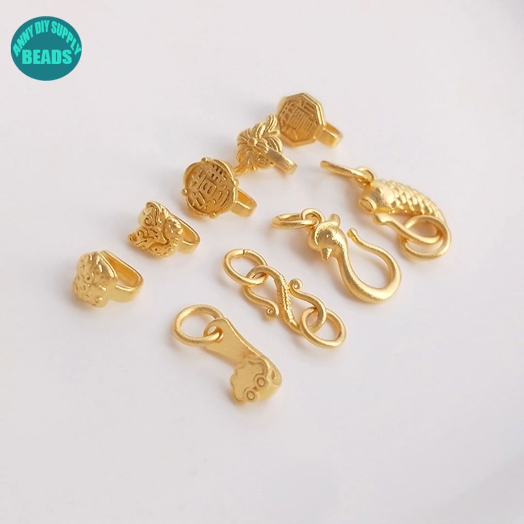 1PC 18K Real Gold Plated S Clasps,bracelet Clasp,s Clasp,gold S Clasp ...