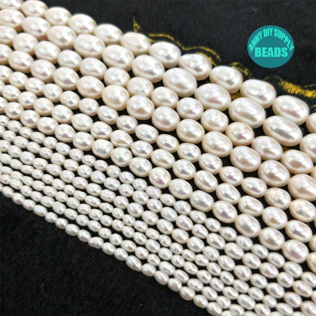 Freshwater Pearl,rice Pearl Beads,natural Pearl Beads,5mm-8mm Full ...