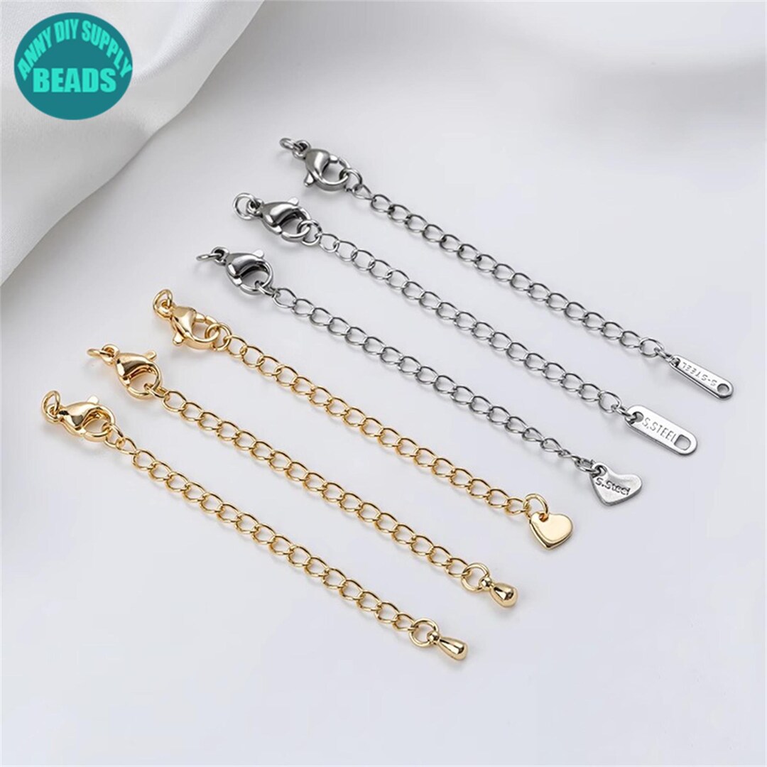 Stainless Steel Extension Chain With Lobster Clasp,necklace End Chain ...