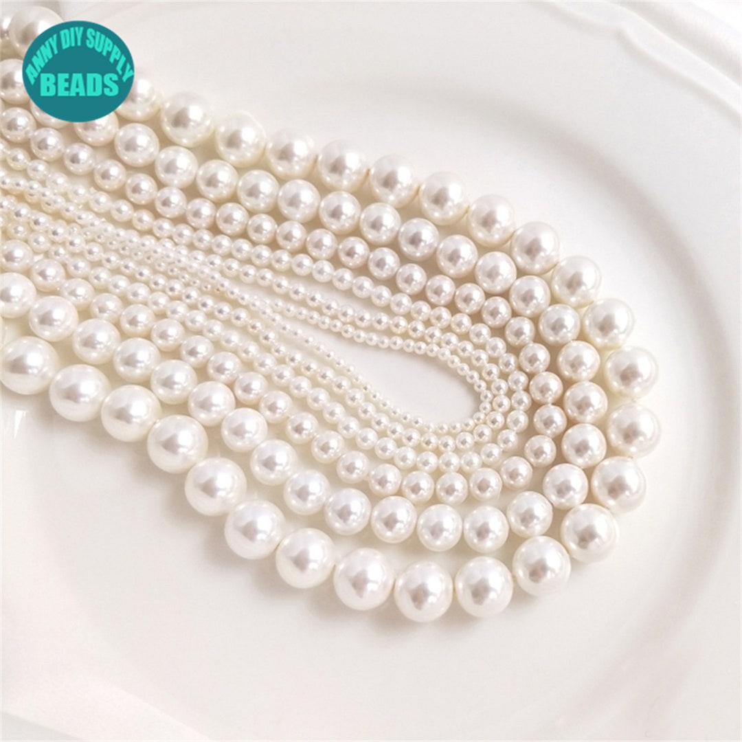 2-20mm White Shell Beads,plated White Shell Beads,white Shell Pearl ...