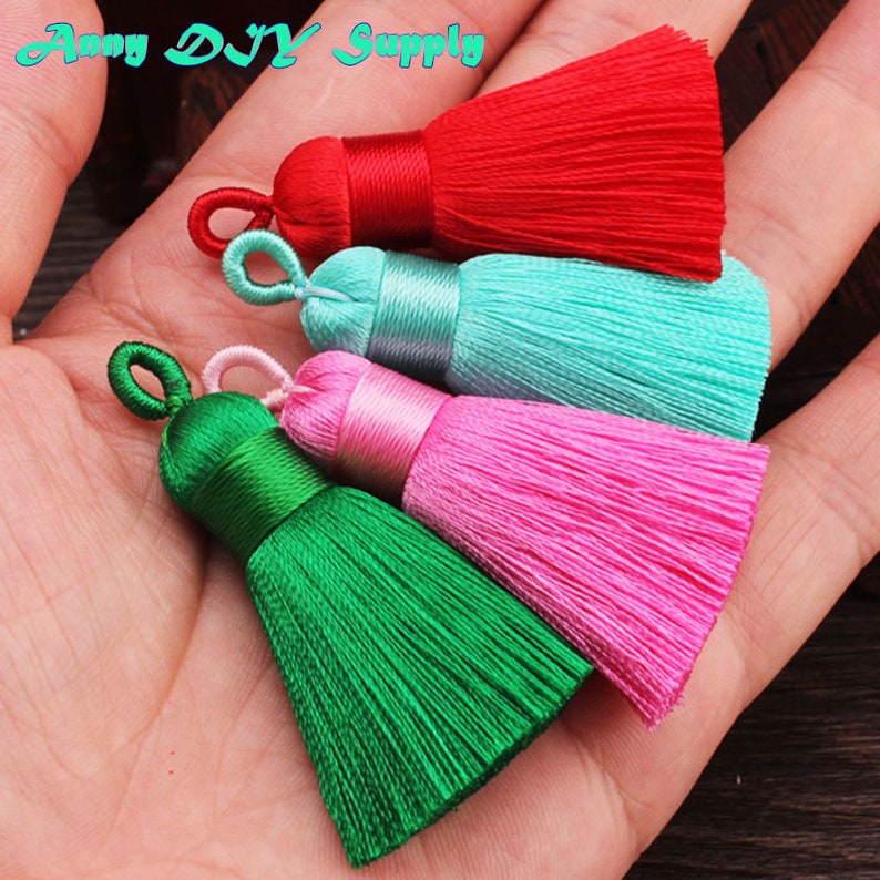 66 Colors 4cm Silk Rayon Tassel1.2mm Diameter Good Quality | Etsy