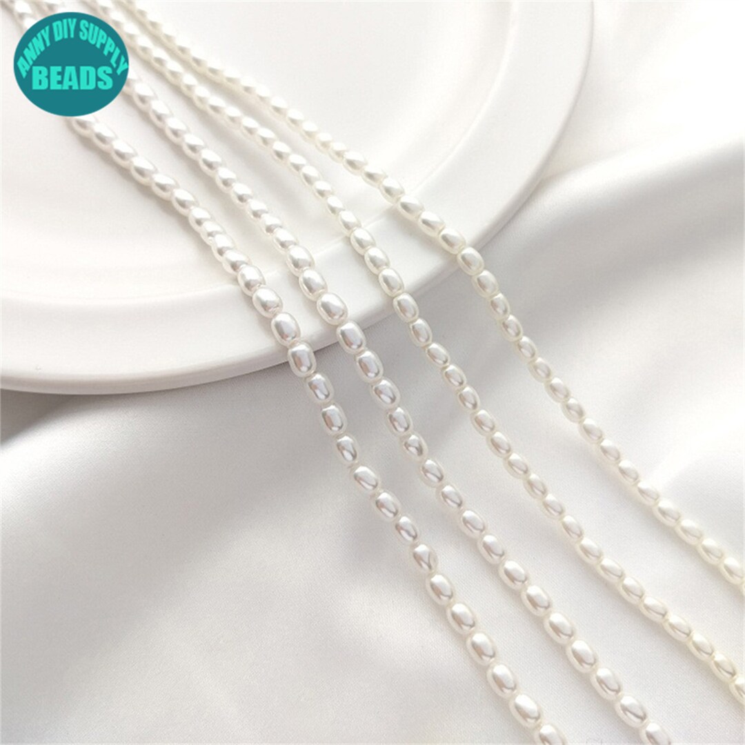 3/4 White Shell Beads,plated White Shell Beads,white Shell Pearl Rise ...
