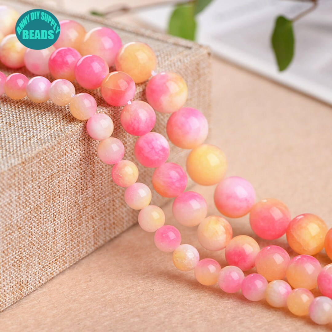 Peach Chalcedony Beadsloose Beadsnot Naturalfull Strand - Etsy