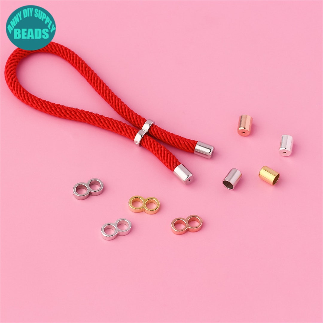 S925 Sterling Silver End Caps for Bracelet,cord Ends Cap,end Caps ...