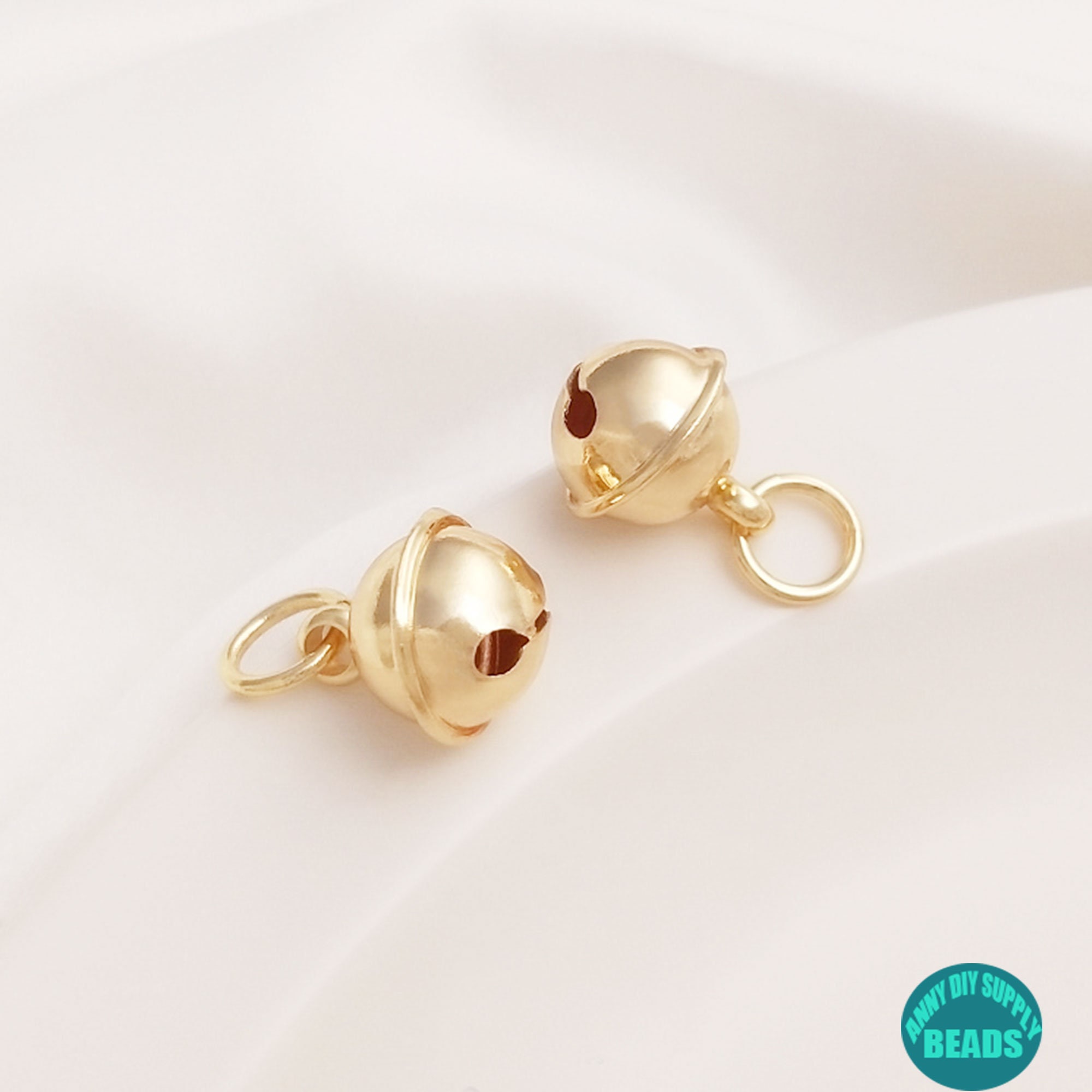 11mm 1/2/10/20PCS 14K Real Gold Plated Bell Charmgold Bell - Etsy