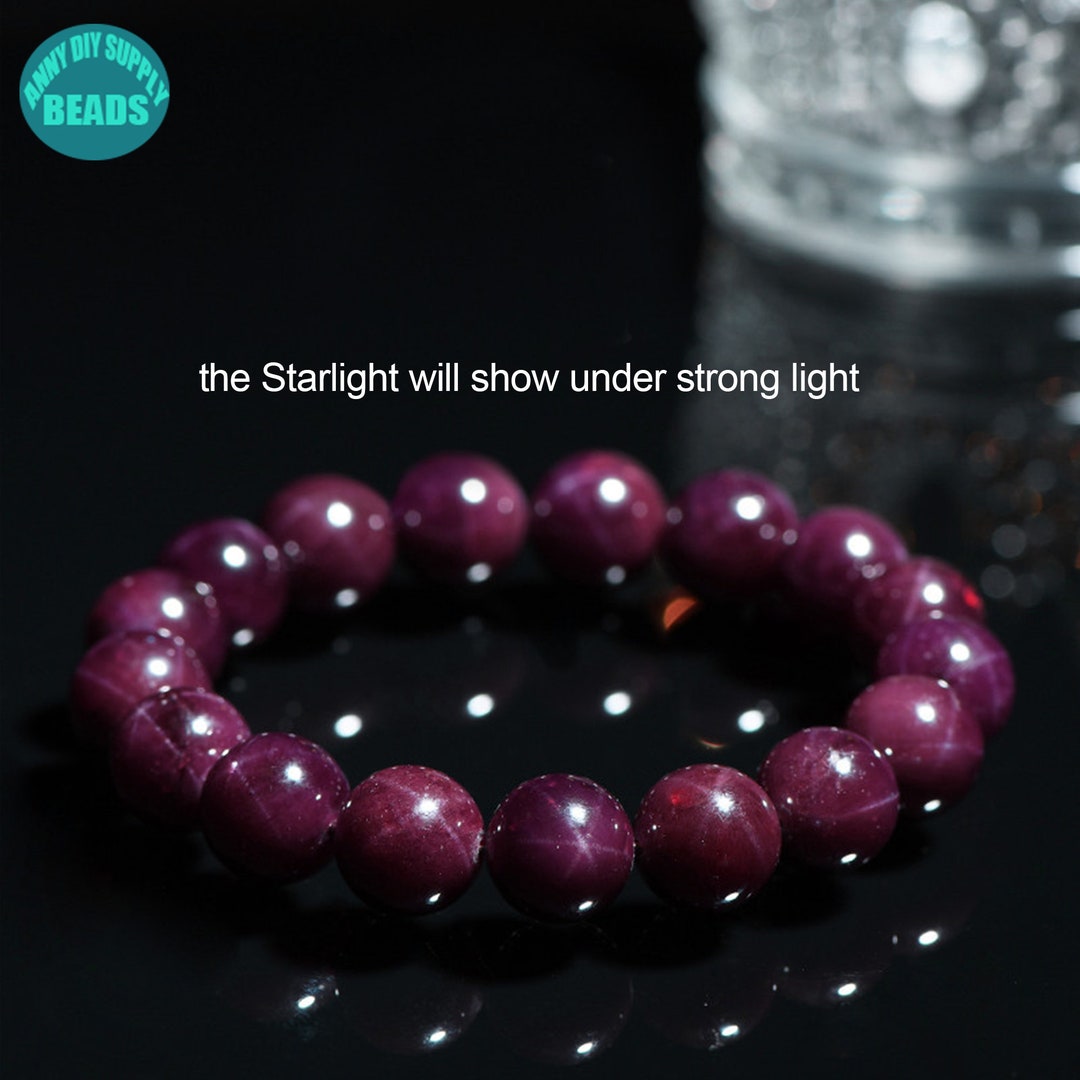 Genuine Natural Purple Starlight Garnet Beads,garnet Beads,gemstone ...