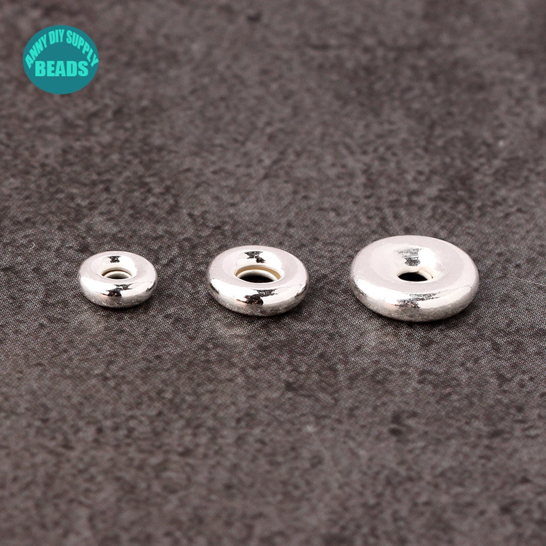 S925 Sterling Silver Spacer Beads,bead Spacer,rondelle Beads,silver ...