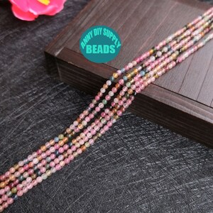 2mm Small Size Round Gemstone Beads,mica/strawberry/tourmaline ...