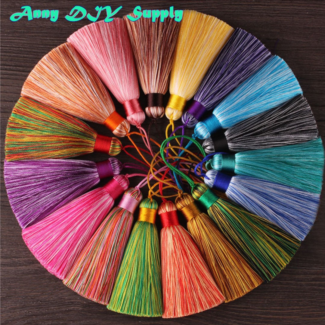 Colorful Silk Rayon Tassel,thick Tassel,7.5cm Silk Tassel,bracelet ...