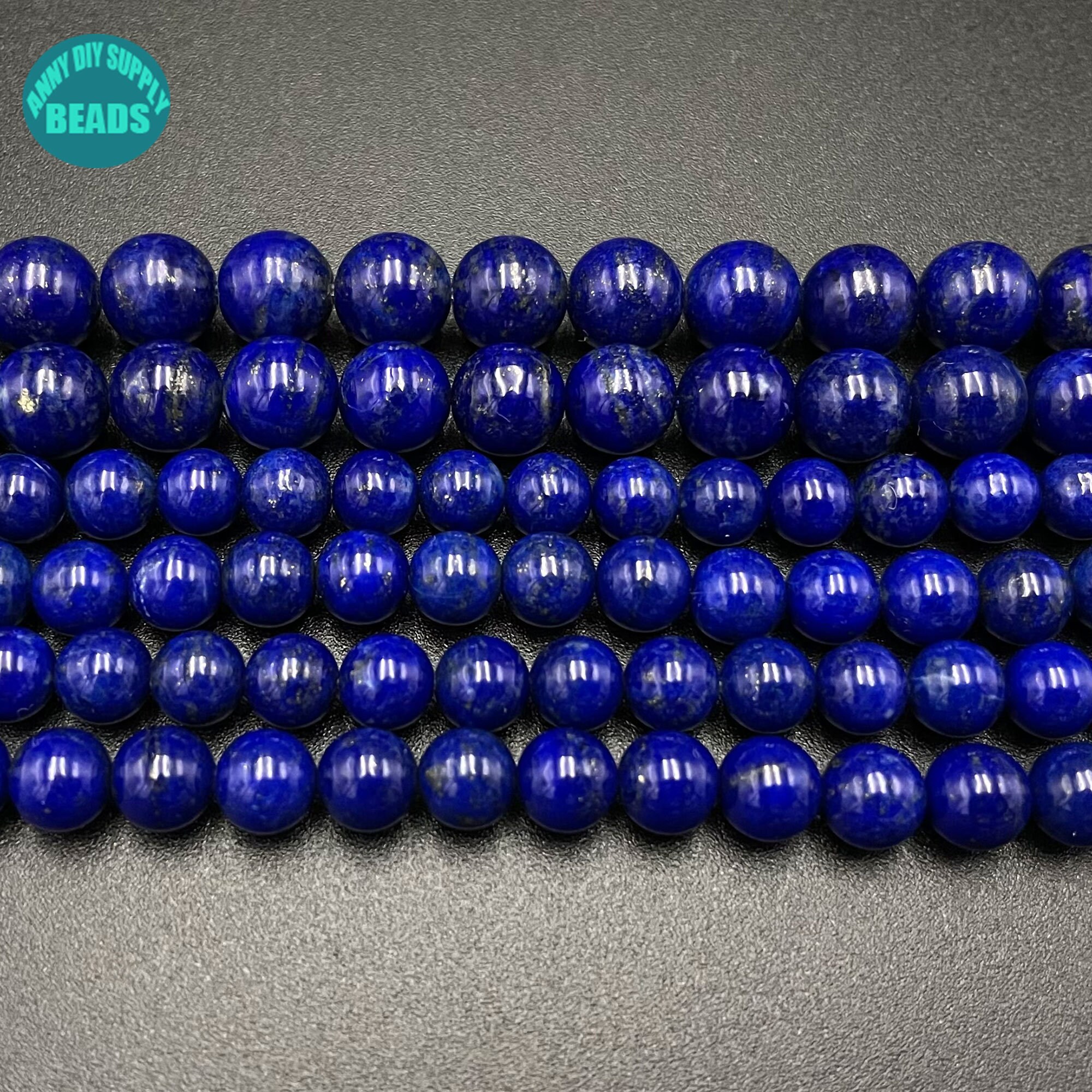 3mm-10mm AAAA Grade Lapis Lazuli Gemstone Beads,no Color Enhance ,real ...