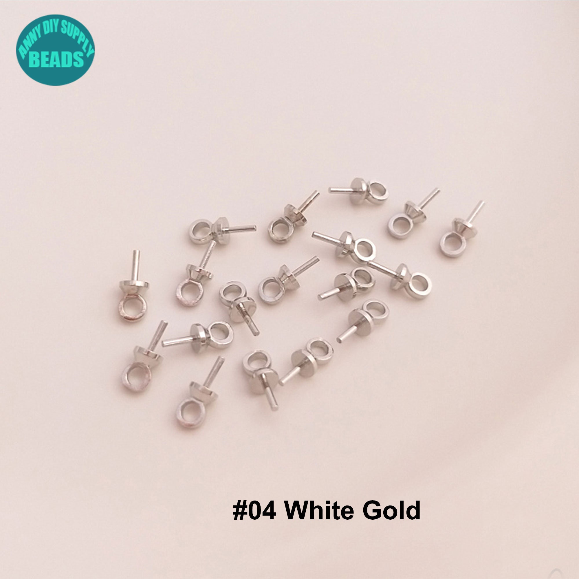 14K Real Gold Plated Brass Bead Bail Caps With Pegbail Pegs - Etsy