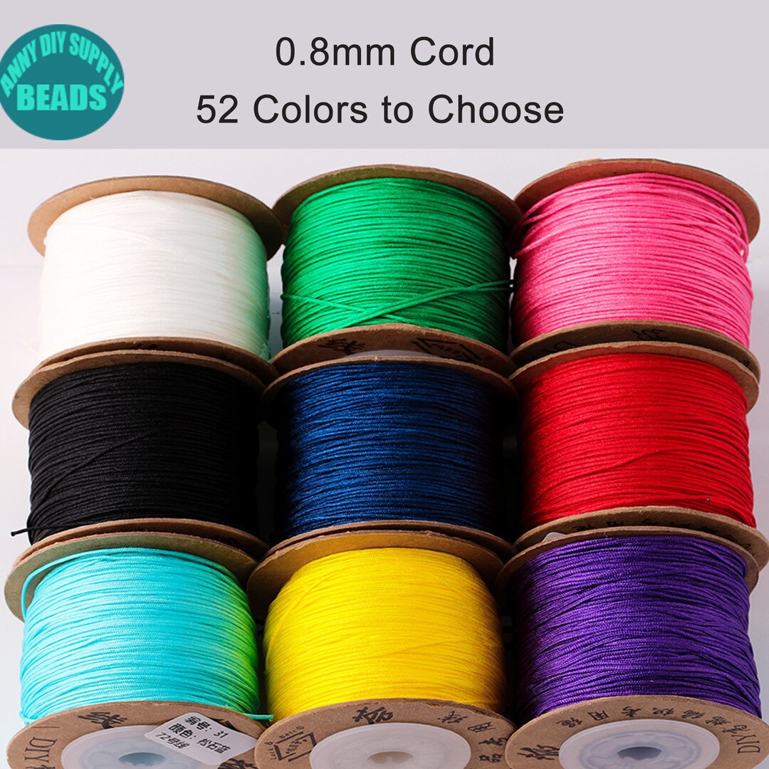 0.8mm Polyester Cord,macrame Cord,key Chain Macrame Cord,handmade ...