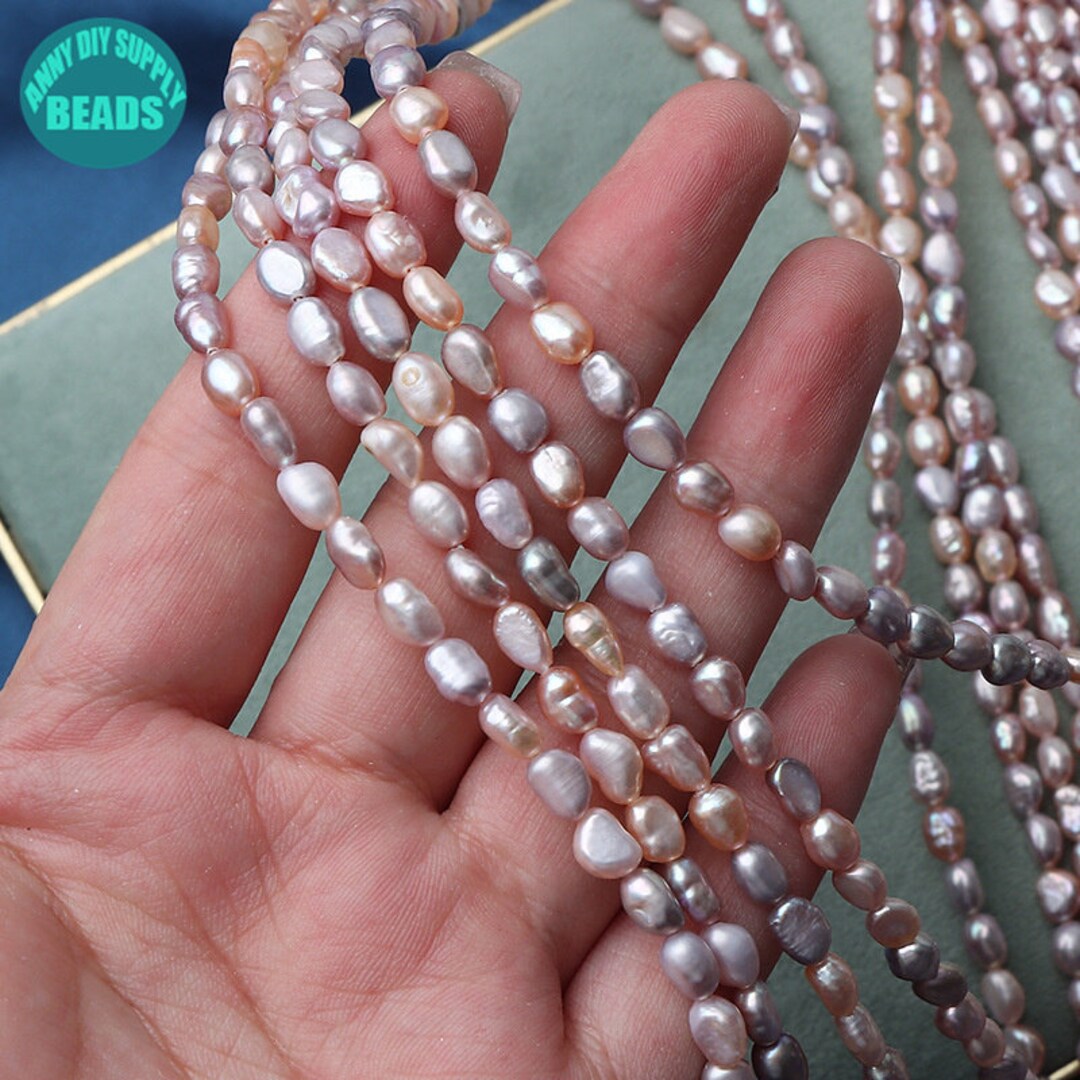 4mm Freshwater Pearl Beads,candy Color Freshwater Pearls,baroque Pearl ...