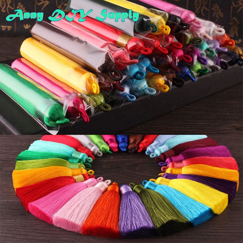 66 Colors 4cm Silk Rayon Tassel1.2mm Diameter Good Quality | Etsy