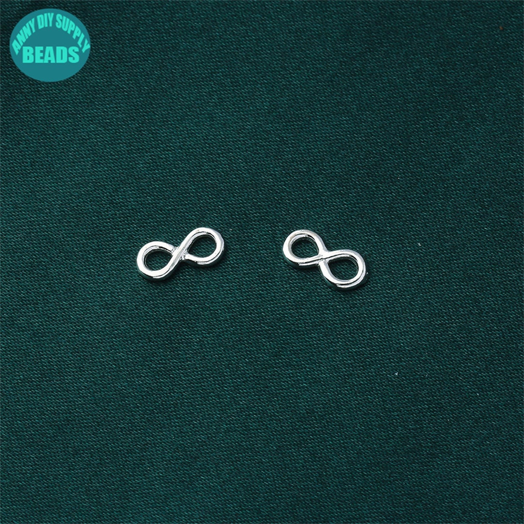 S925 Solid Sterling Silver Infinite Connector,silver Jewelry Findings ...