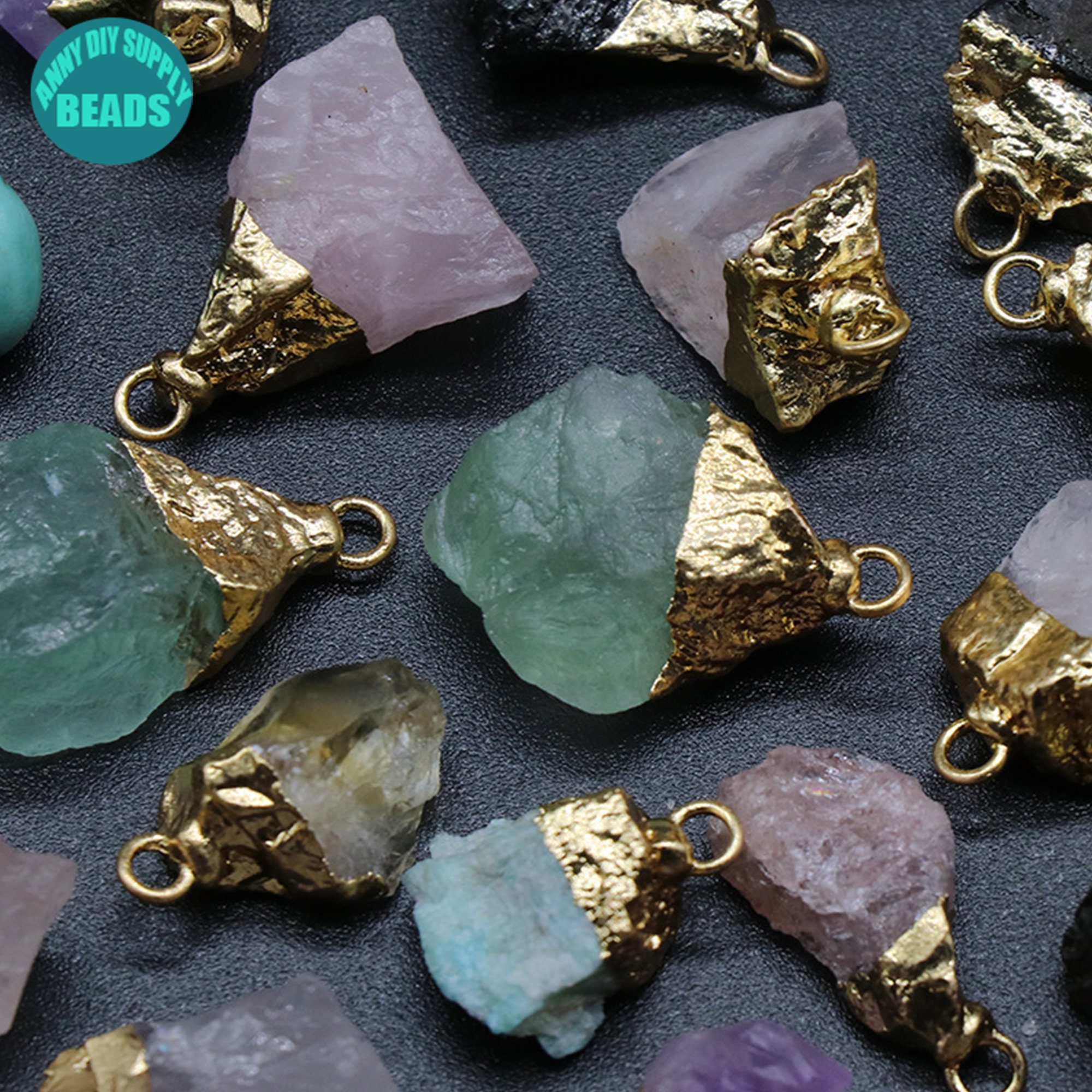 Natural Gemstone Pendant,raw Stone Pendant,necklace Pendant,earring ...