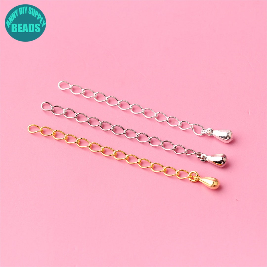 S925 Sterling Silver Extension Chain,necklace Extension,chain Extender ...