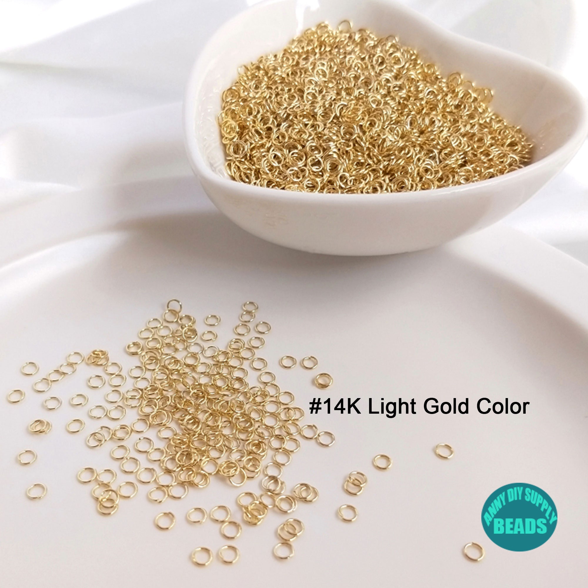 100pcs Real Gold Plated Titanium Steel Open Ringssmall Size - Etsy