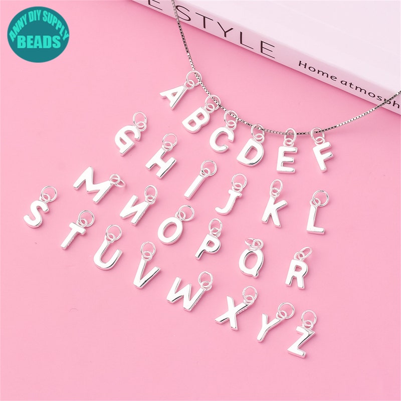Sterling Silver Alphabet Letters - Etsy