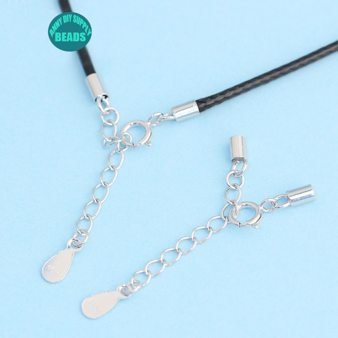 1/2/5/10 Set Sterling Silver Ends Caps With Extension,cord Ends Cap,end ...