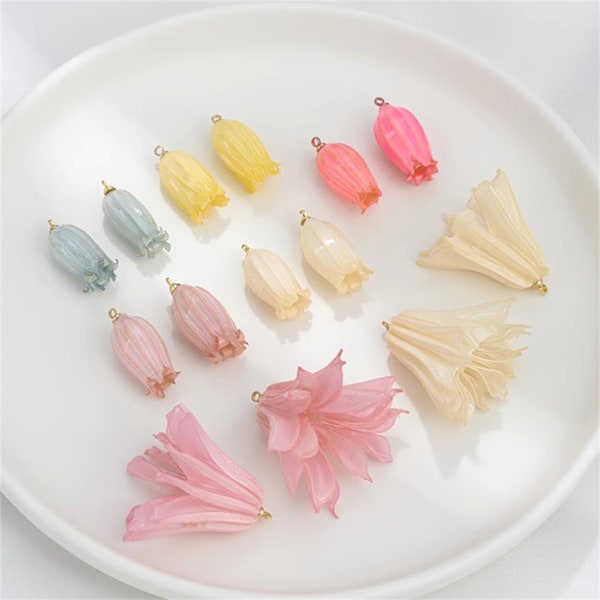 Flower Charms - Etsy