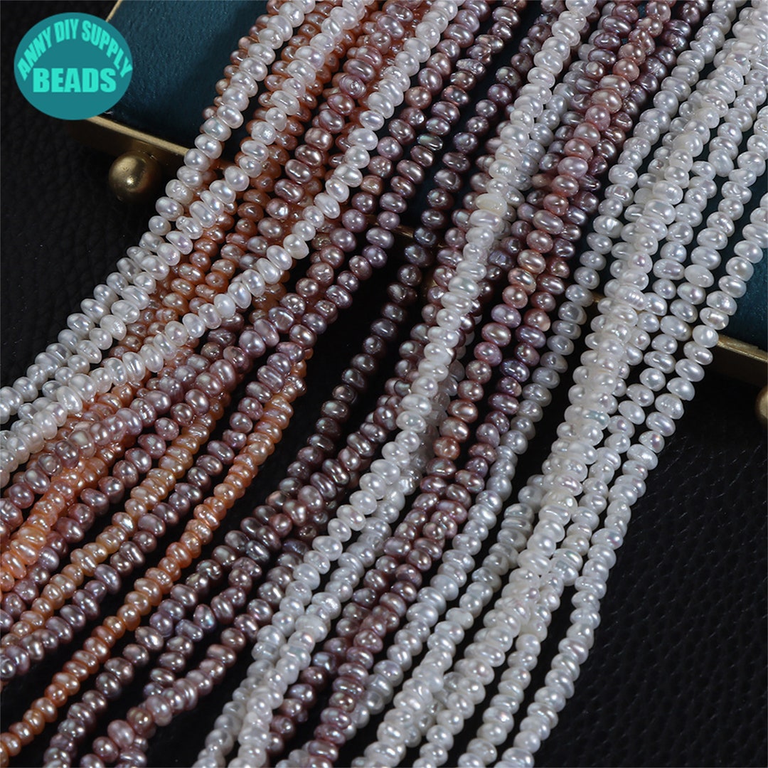 3-4mm Tiny Flat Pearls,irregular Shape Seed Pearls,natural Color ...