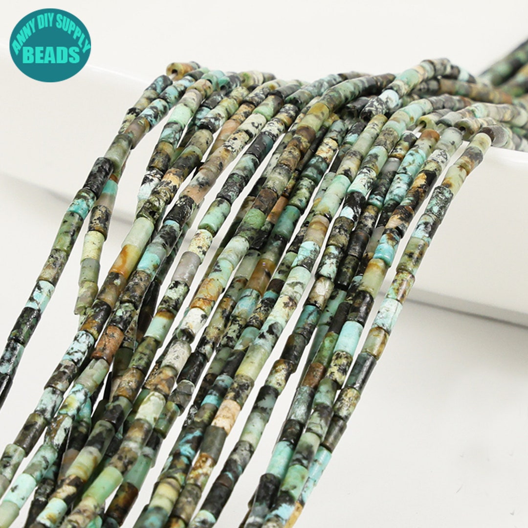 2x4mm Tiny Tube Beads,gemstone Tube Beads,african Turquoise Beads,tiny ...