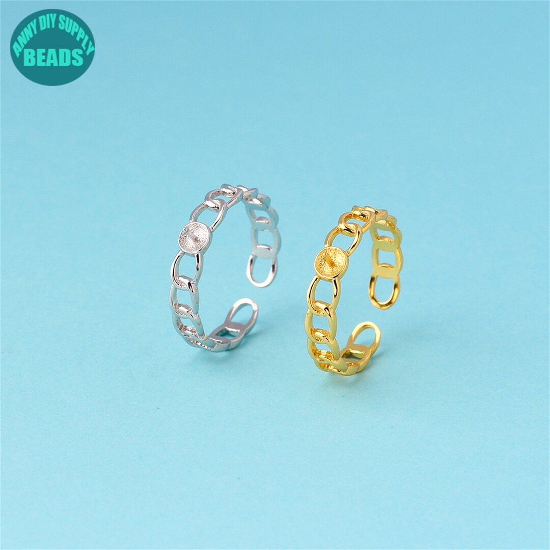 S925 Sterling Silver Finger Ring Support,finger Ring Making Supply,ring ...